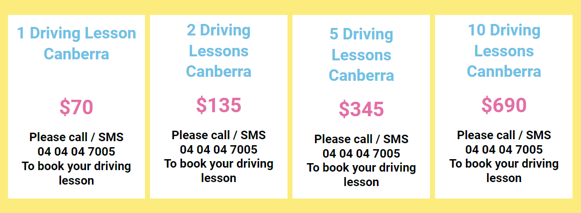 Driving Lesson Cost Canberra – Driving School Canberra